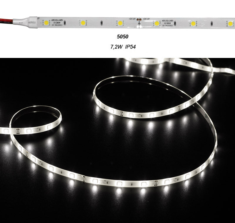 Banda LED, 7.2W, 12V, lumina alba, IP54, Lumen 05-081/ALB - Alternativo.ro