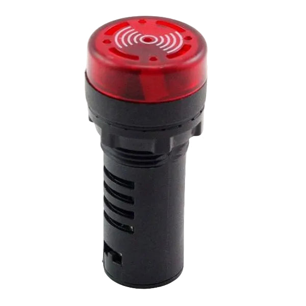 Lampa semnalizare LED, cu flash si buzzer, 230V, rosu, Freder 32-749/ ...